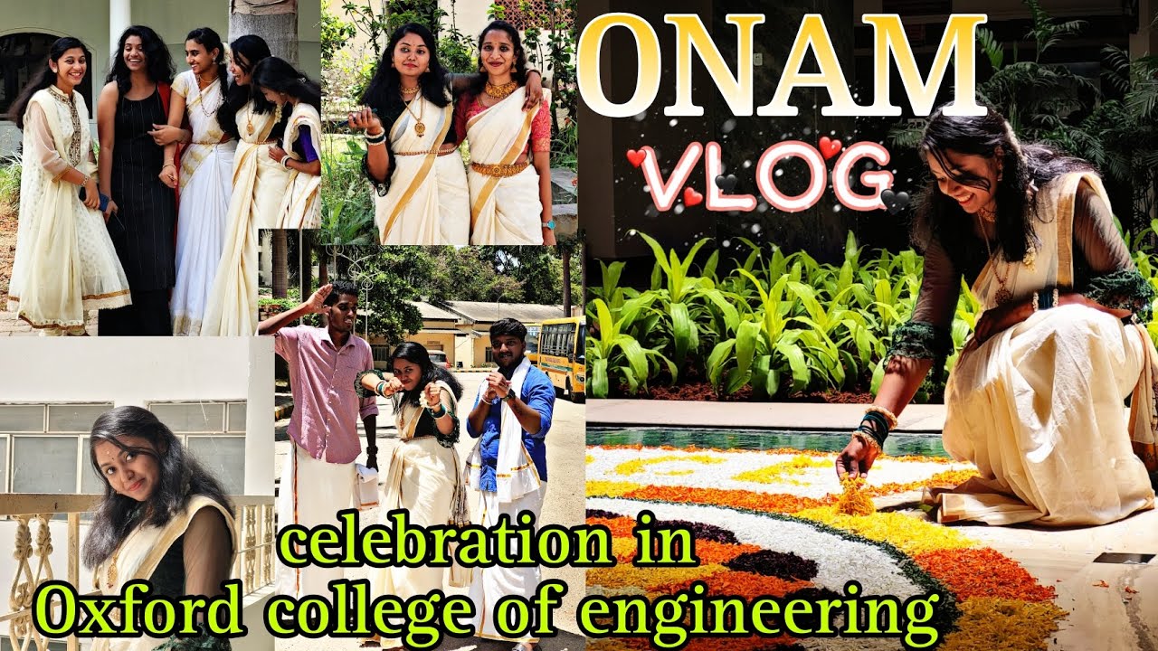 Onam celebration🌼 in The oxford college of engineering | College ...