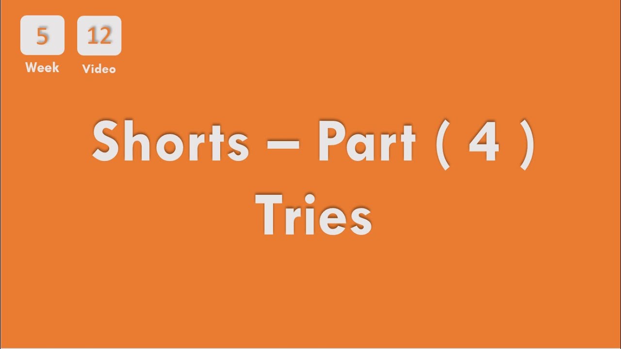 5 12 Cs50x In Arabic Week 5 Shorts Tries Youtube