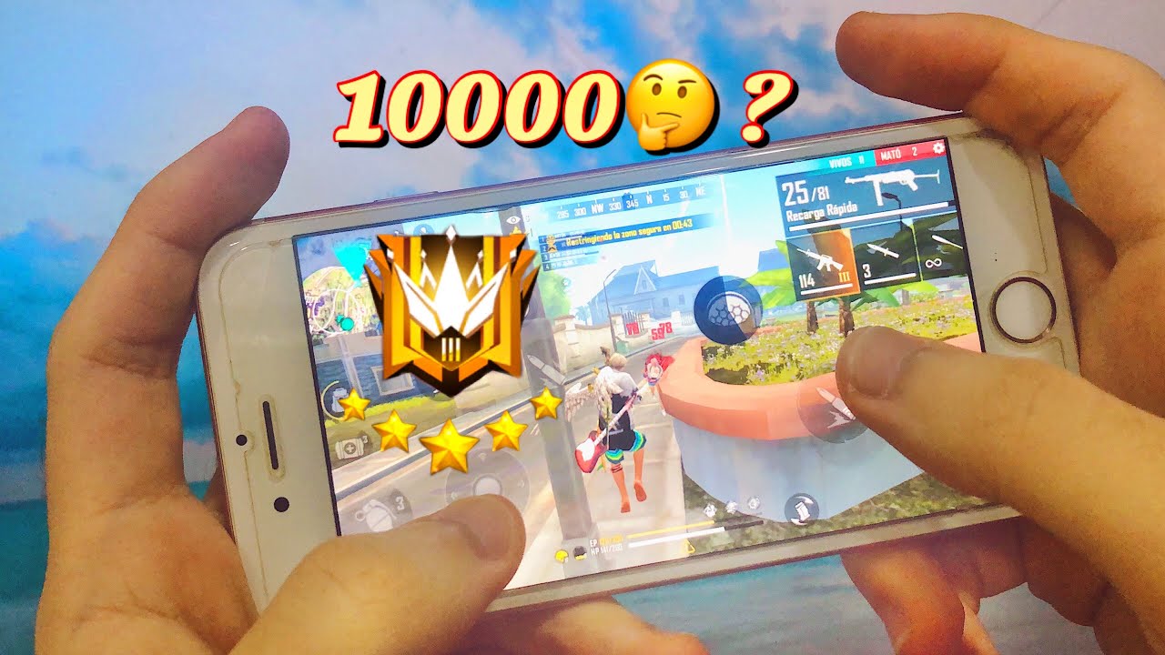 FREE FIRE 10000 Points Go 💖 IPhone 8 Plus Highlight｜Subiendo a gran ...