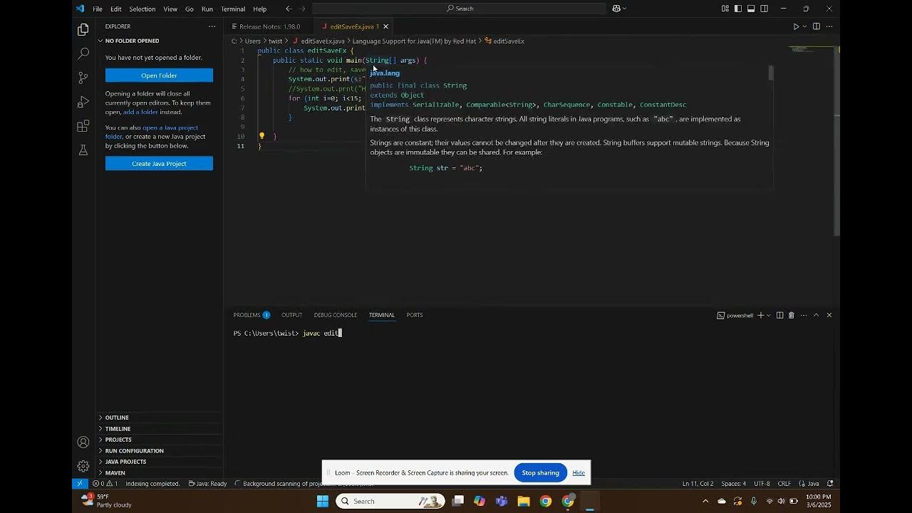 Edit, Save, Compile, Run - 3rd Video - YouTube