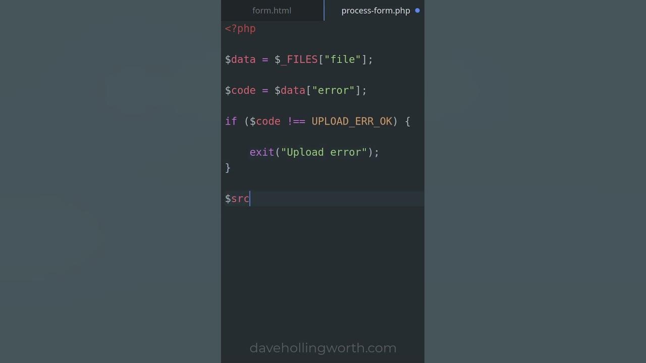 Uploading Files In Php A Quick Guide Youtube