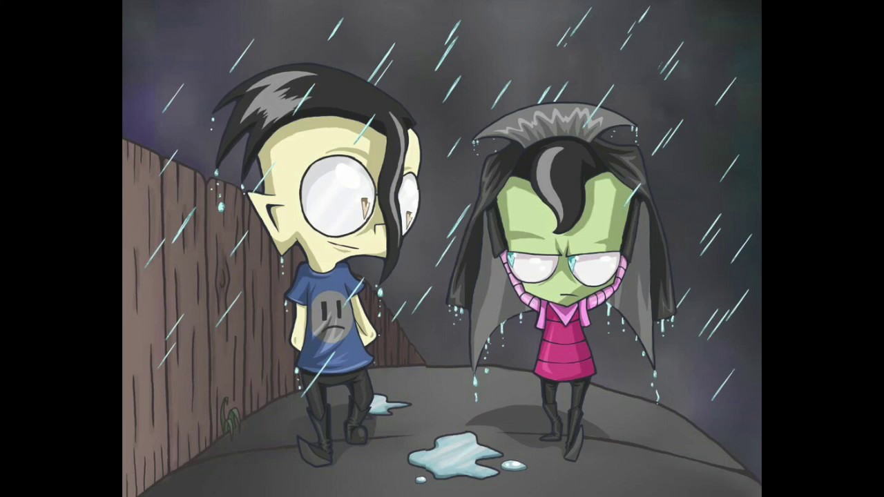 Invader Zim Outside it starts to pour ZADR :) - YouTube