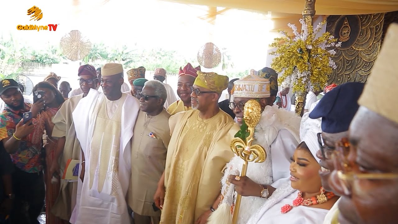 OBA ABDULRAZAK ADENUGBA EBUMAWE CROWNS CHIEF OLUSEGUN AKANJI AS BALOGUN ...