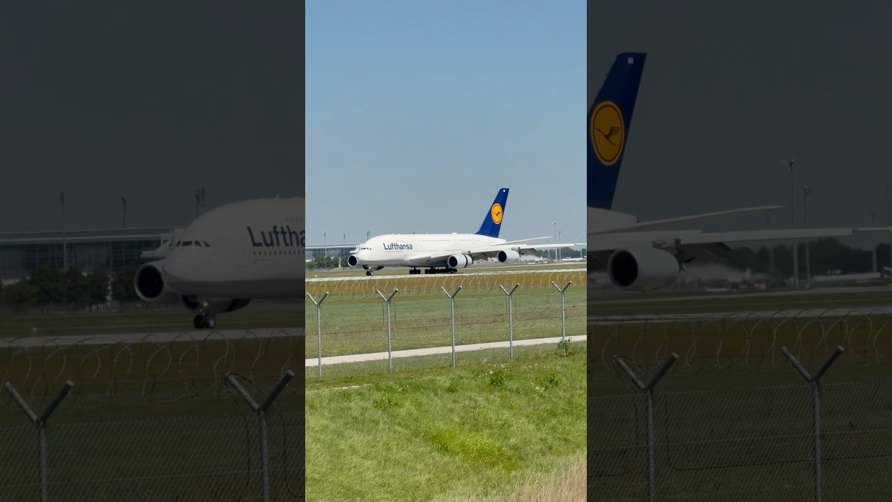 Airbus A380-800 Lufthansa old livery arrived at MUC / EDDM Airport ️# ...