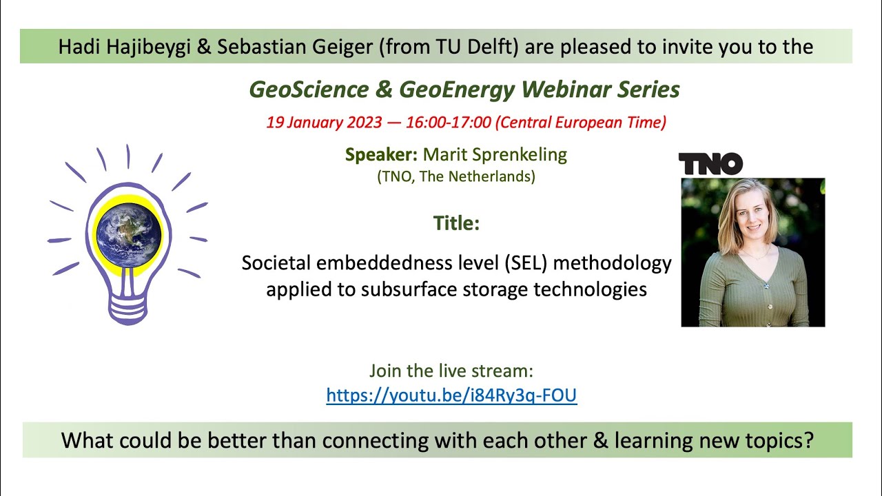 Marit Sprenkeling (TNO, Netherlands) Societal Embeddedness Level (SEL ...
