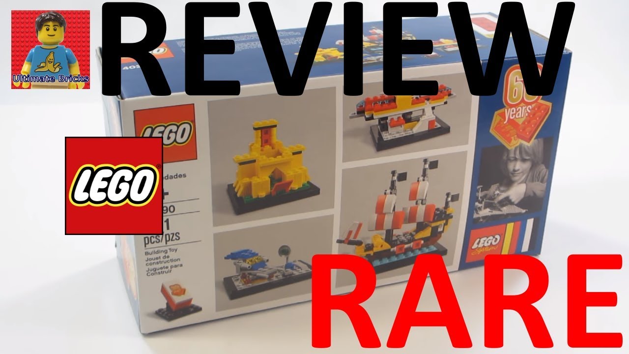 Rare LEGO 60 Years Of The Brick Anniversary Set Review set 40290 - YouTube
