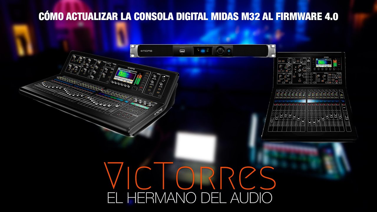 Como actualizar la consola digital MIDAS M32 al firmware 4.0 - YouTube