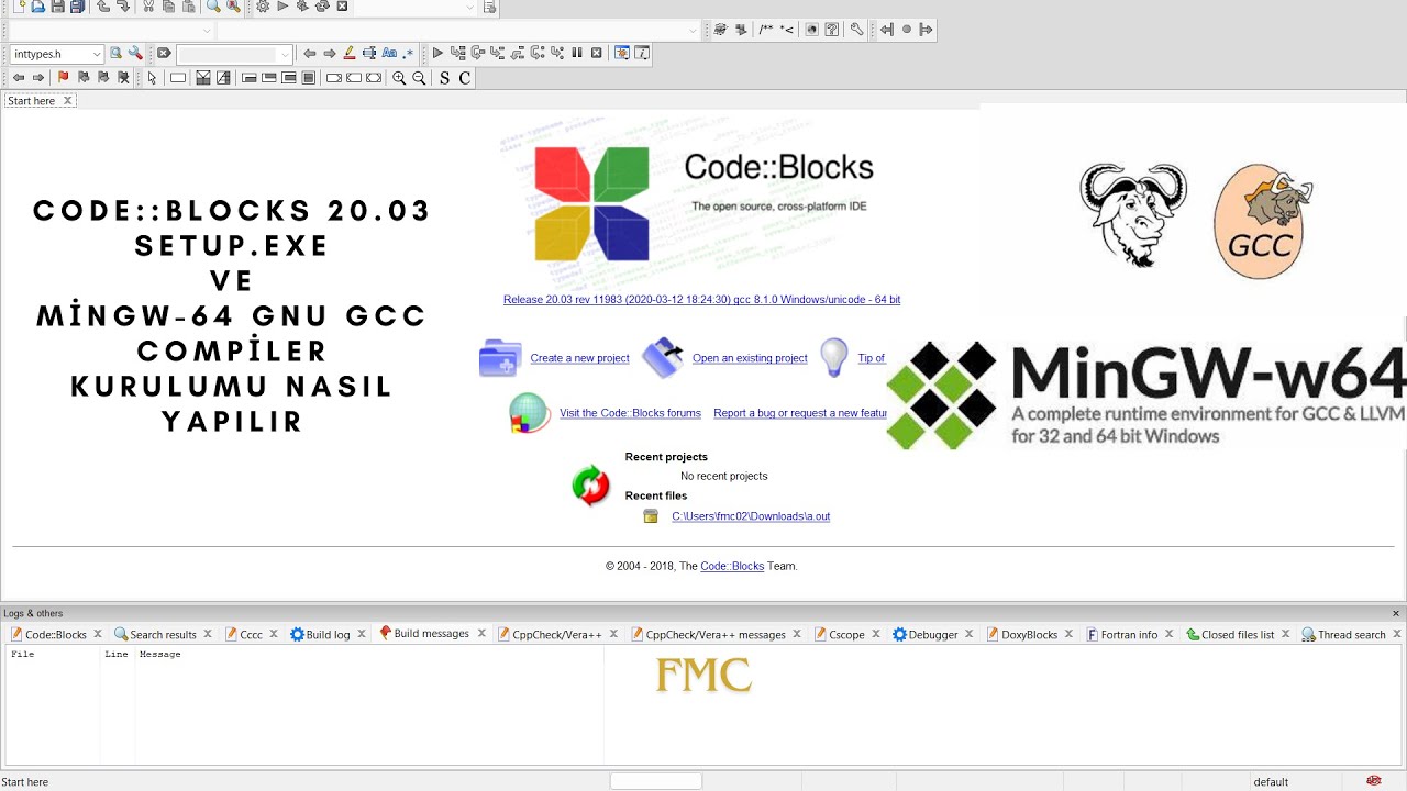 Code::Blocks Kurulumu - YouTube