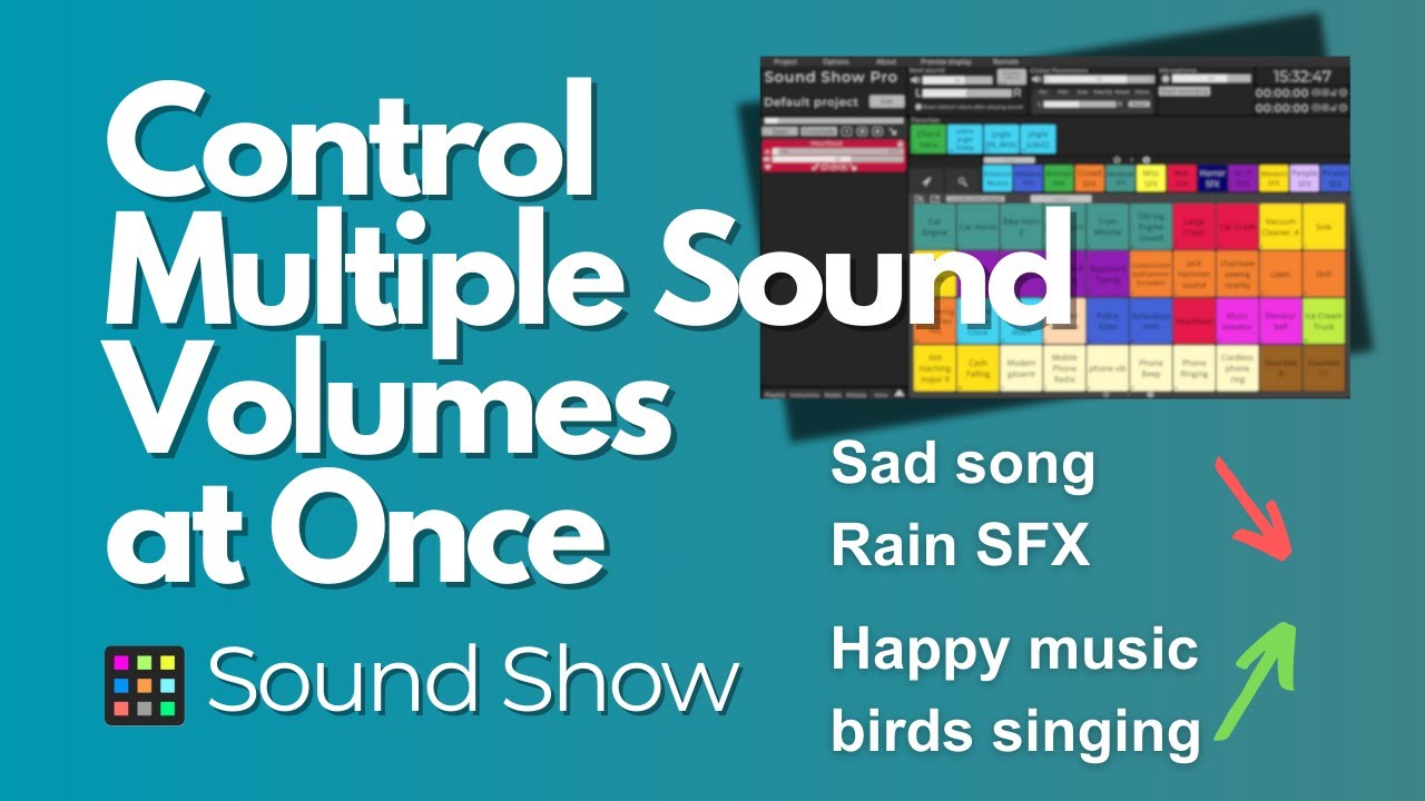 Sound Show Tutorial: Linking Volumes between Multiple Sounds - YouTube