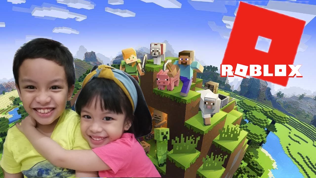 Minecraft or Roblox? Let's Play both at the same time!! - YouTube