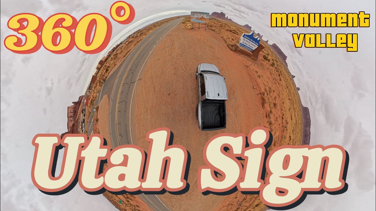 Utah Sign 360° Drive – Monument Valley Road Trip (4K Video) #utah # ...