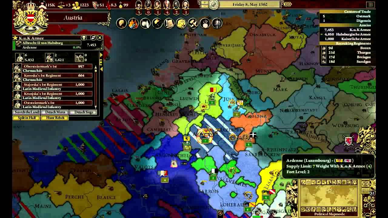 Let's Play Europa Universalis III: MEIOU (P4) - YouTube