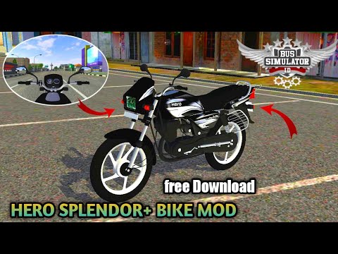 Download HERO SPLENDOR + BIKE MOD | For bus simulator indonesia #bussid ...