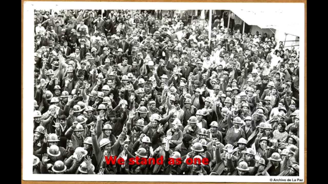 The People United Will Never Be Defeated (English lyrics) - YouTube