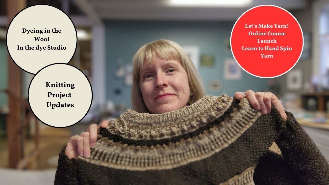 Learn to hand spin yarn, Dyeing in the Wool, Knitting projects and the ...