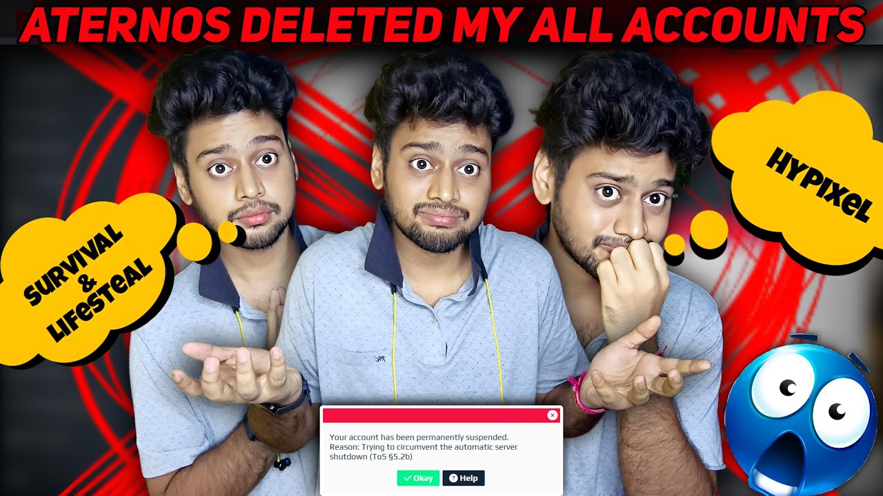Aternos Deleted My All Accounts 😥 | Hypixel Lifesteal & Survival Sab Khatam 😭 - YouTube