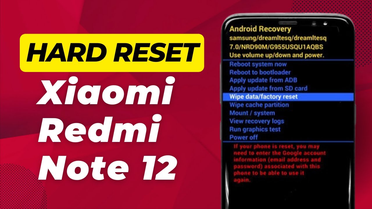 How To Hard Reset Xiaomi Redmi Note 12 (Quick & Easy) - YouTube