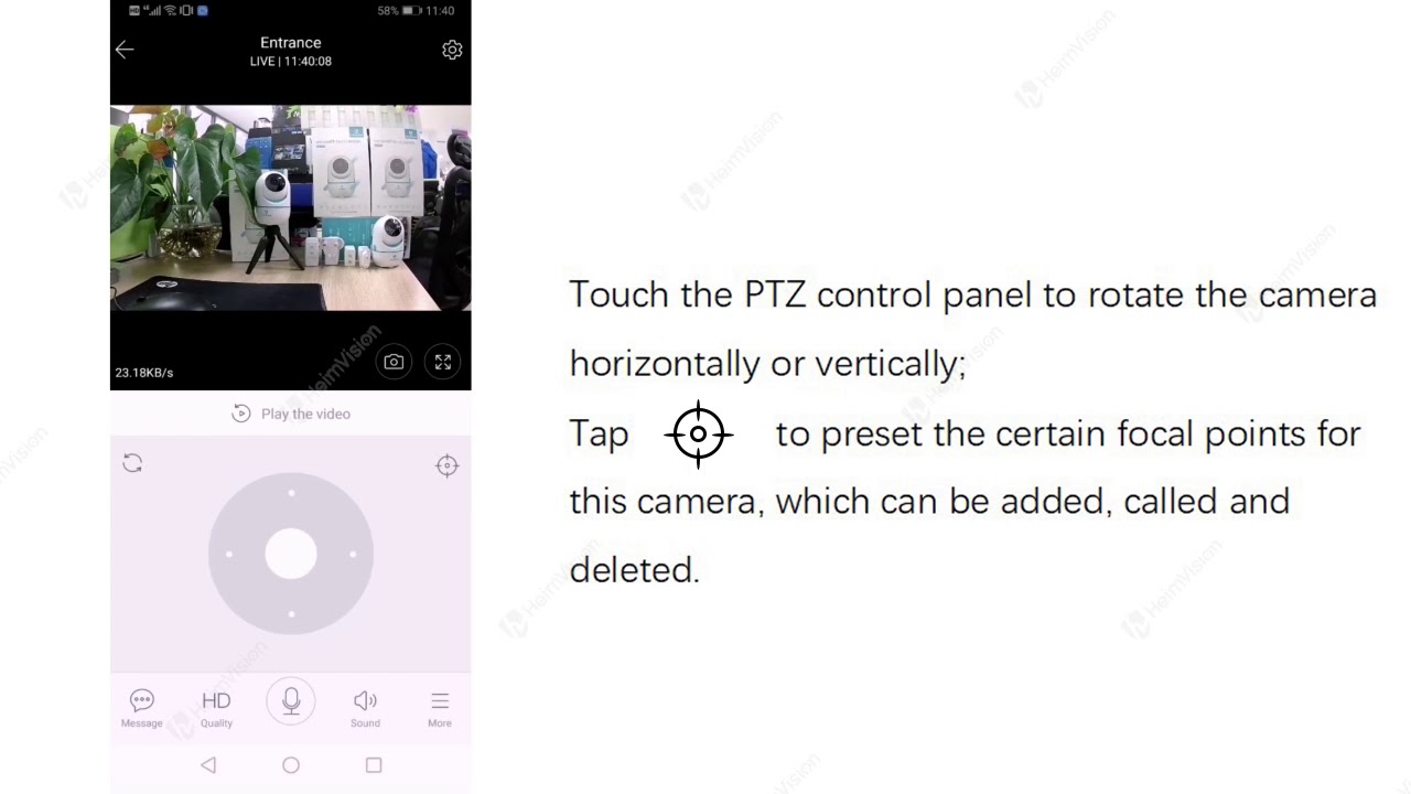 Connect HeimVision Smart Wi-Fi Camera by Scanning the QR code - YouTube