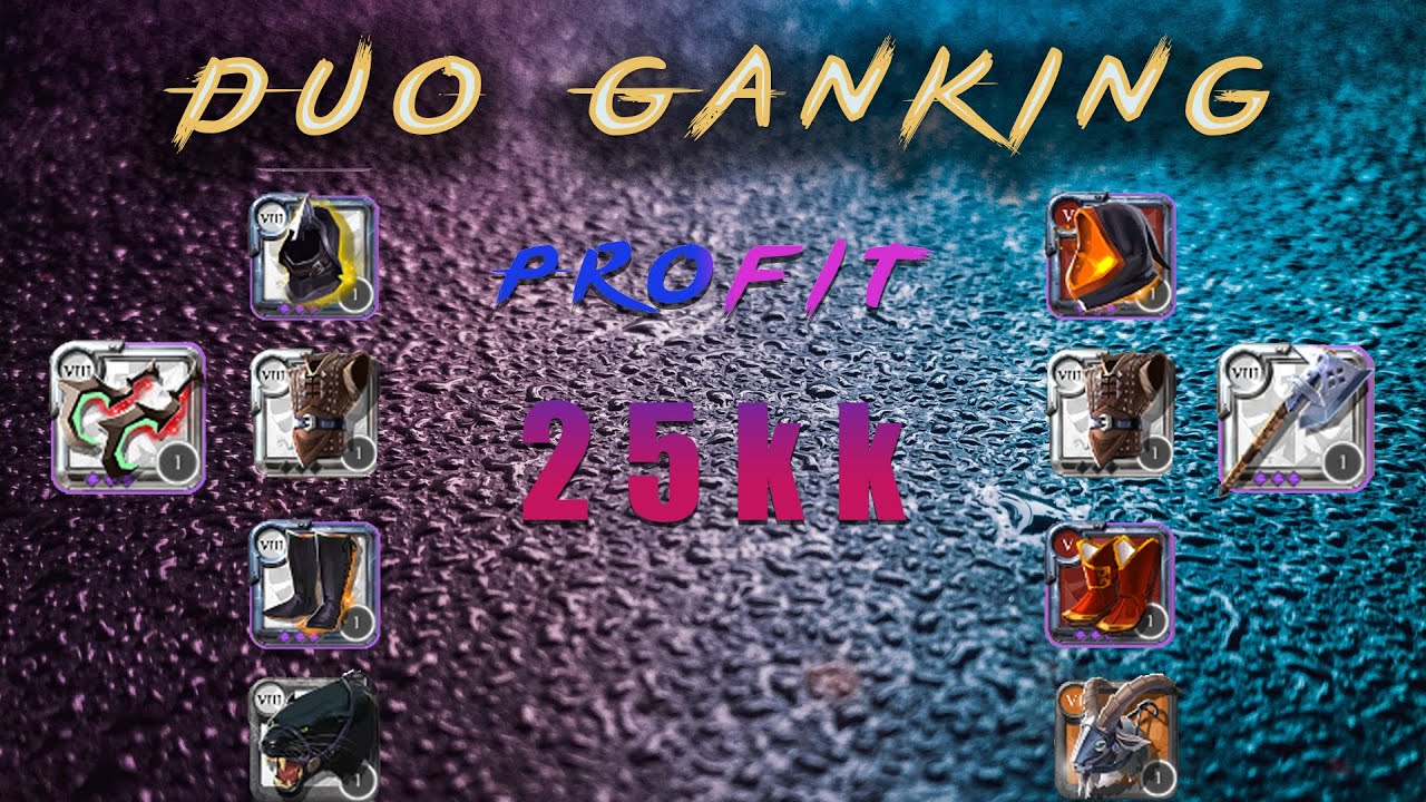 Albion online | Duo Ganking | Build (8.3/7.3) | 25kk loot | Фан в ...