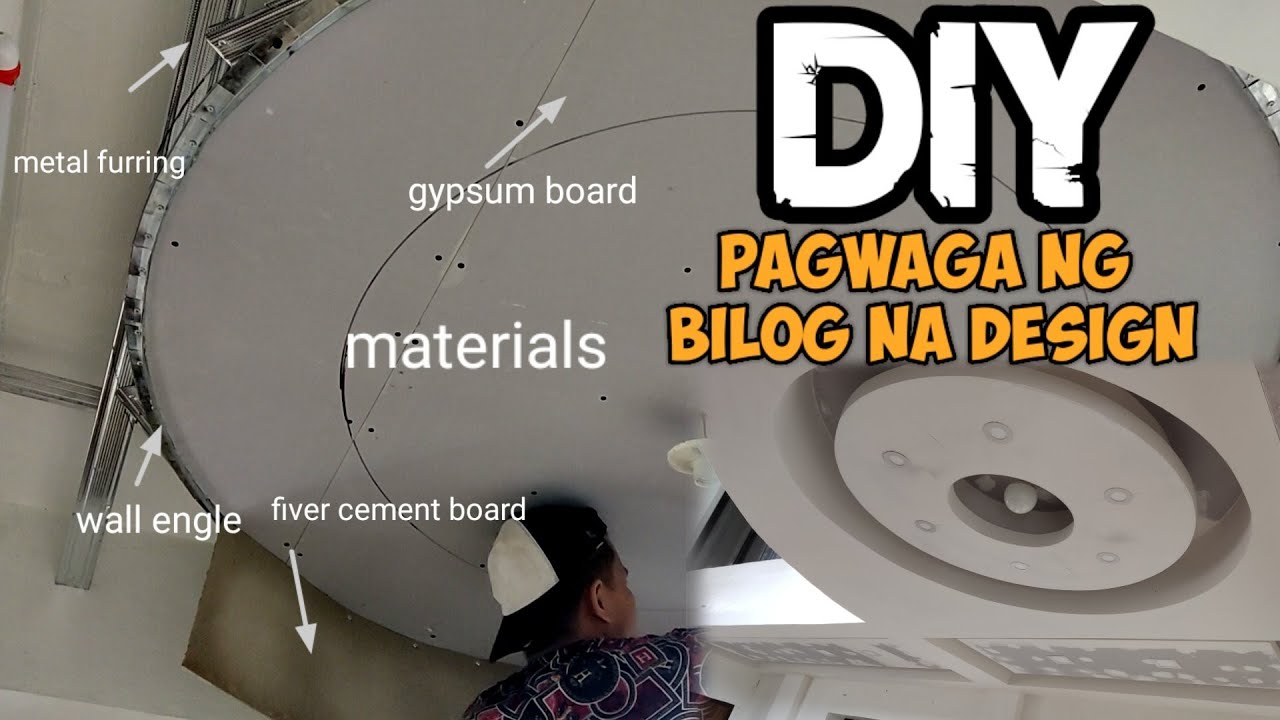 paano gumawa ng design na bilog sa kisame || panoorin || tagalog - YouTube