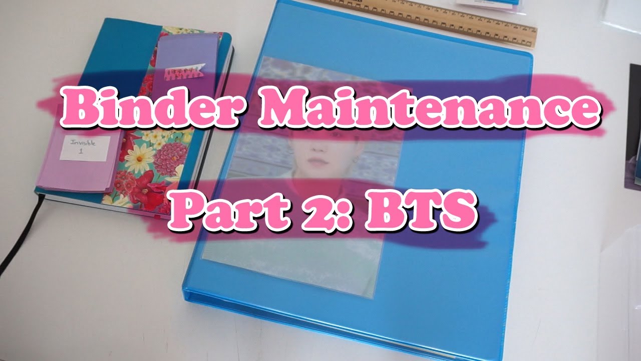 🌻BTS Binder || Binder Maintenance Part 2 2023|| Binder Maintenance #4 - YouTube