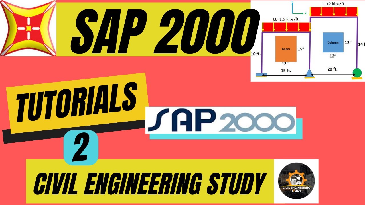 SAP2000 I Frame Analysis & Design I Problem no. 2 - YouTube