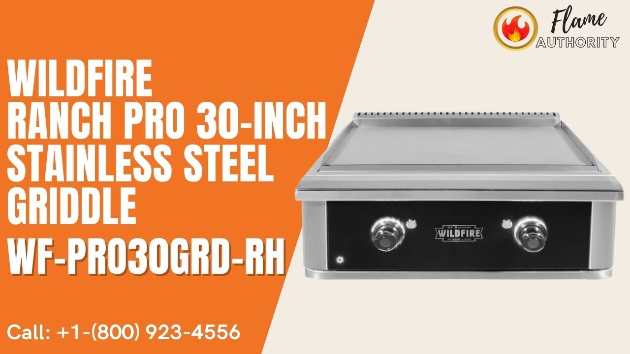 Wildfire Ranch PRO 30-inch Stainless Steel Griddle WF-PRO30GRD-RH - YouTube