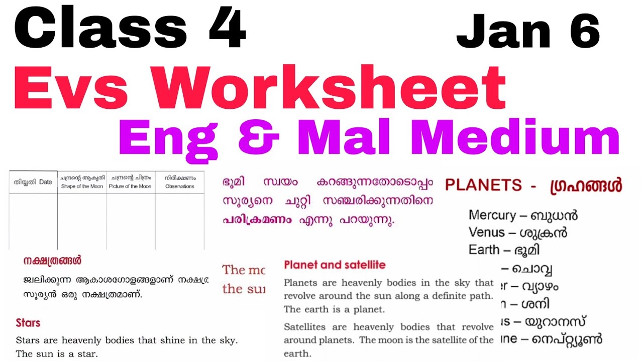 Class 4 Evs Worksheet Jan 6/4 th std evs worksheet 6/1/2022/Std 4 Evs ...