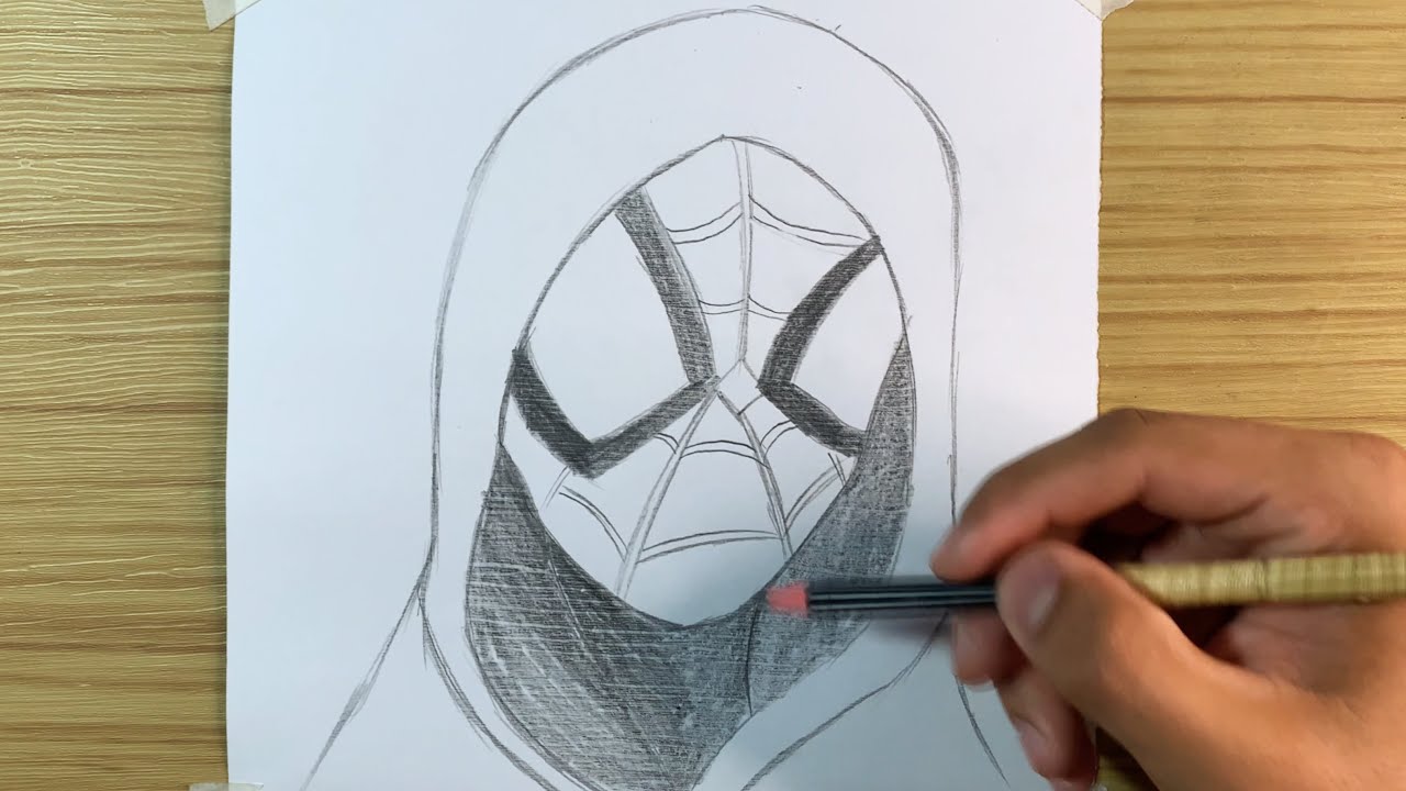 Easy spiderman drawing | How to draw spiderman easy for beginners ...