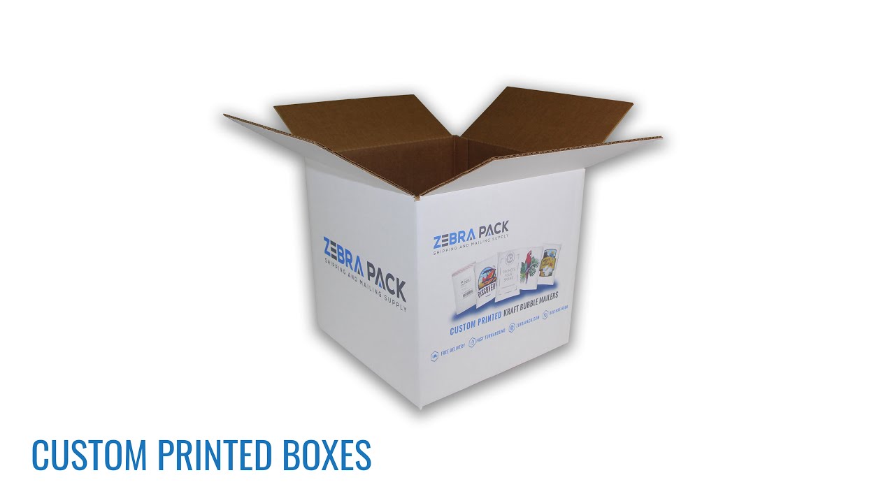 Custom Printed Boxes by Zebra Pack - YouTube