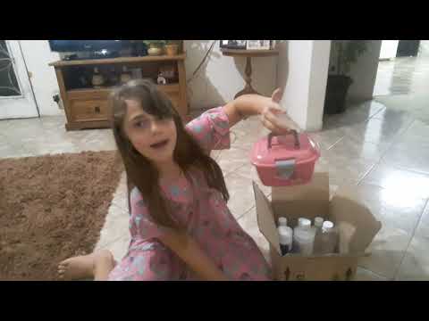 Mostrando meu kit slime!