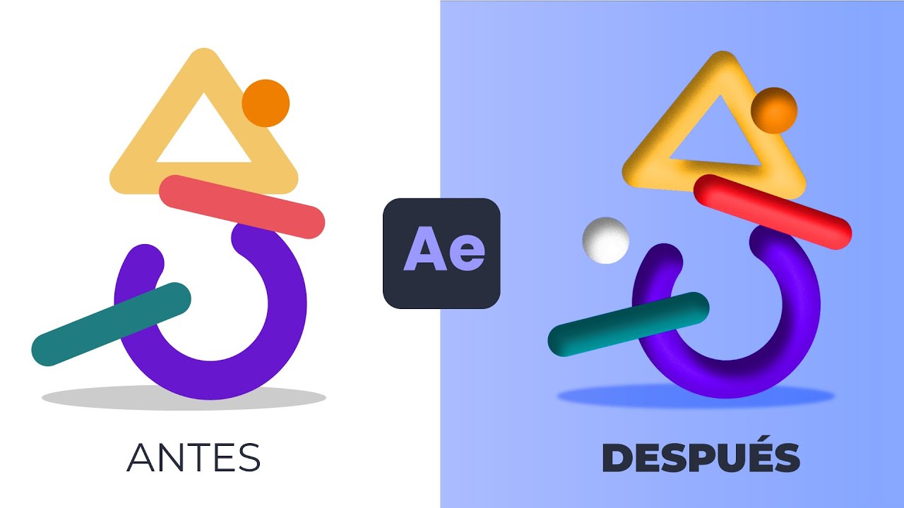 Efecto VOLUMEN 3D con LUCES y SOMBRAS en AFTER EFFECTS | Tutorial rápido - YouTube