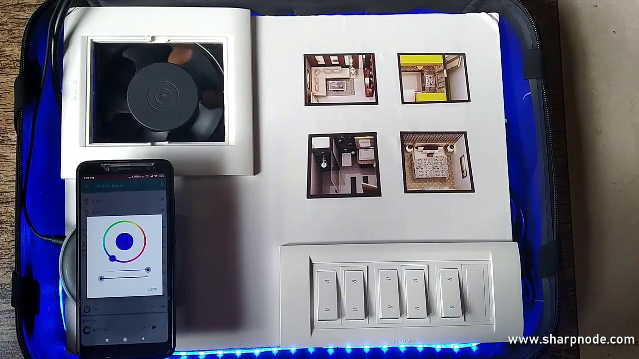 SharpNode Home Automation Kit Demo - Control your appliances through ...