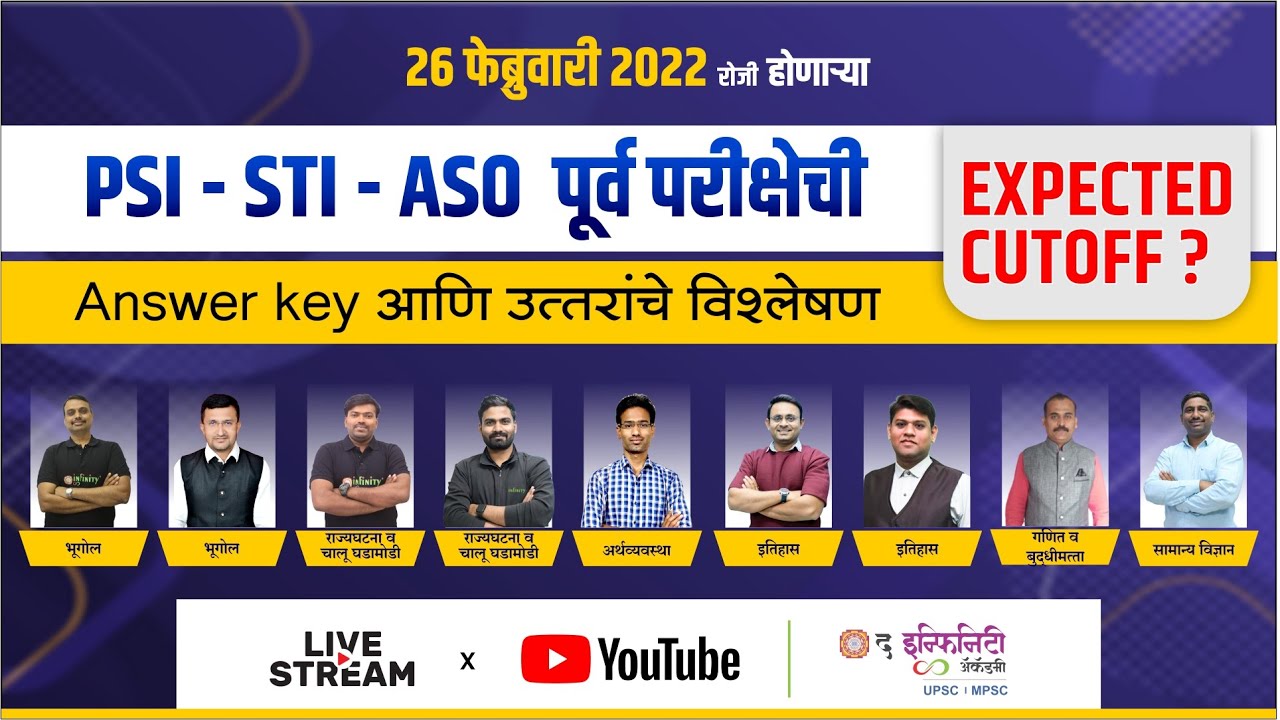 MPSC Combine Prelim Answer Key | mpsc combine question paper analysis ...