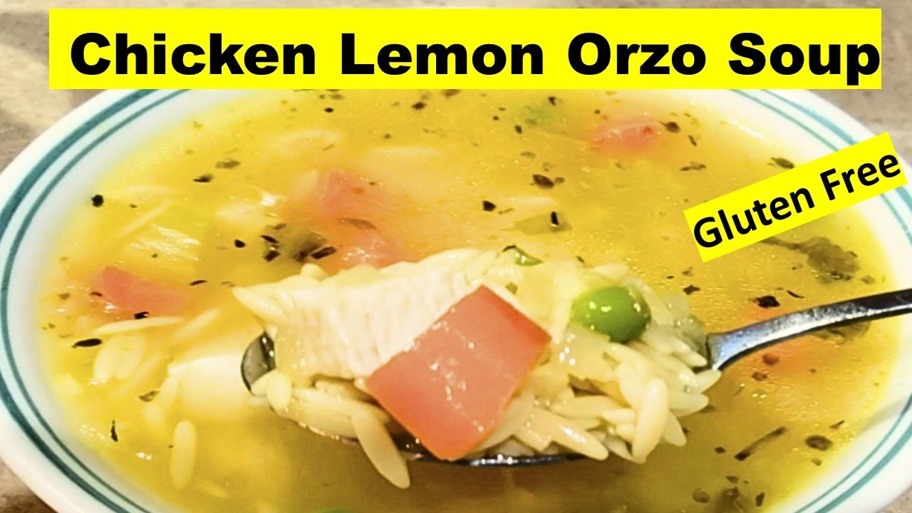 GF Chicken Lemon Orzo Soup using Banza Chickpea 'Rice' | Dairy Free ...