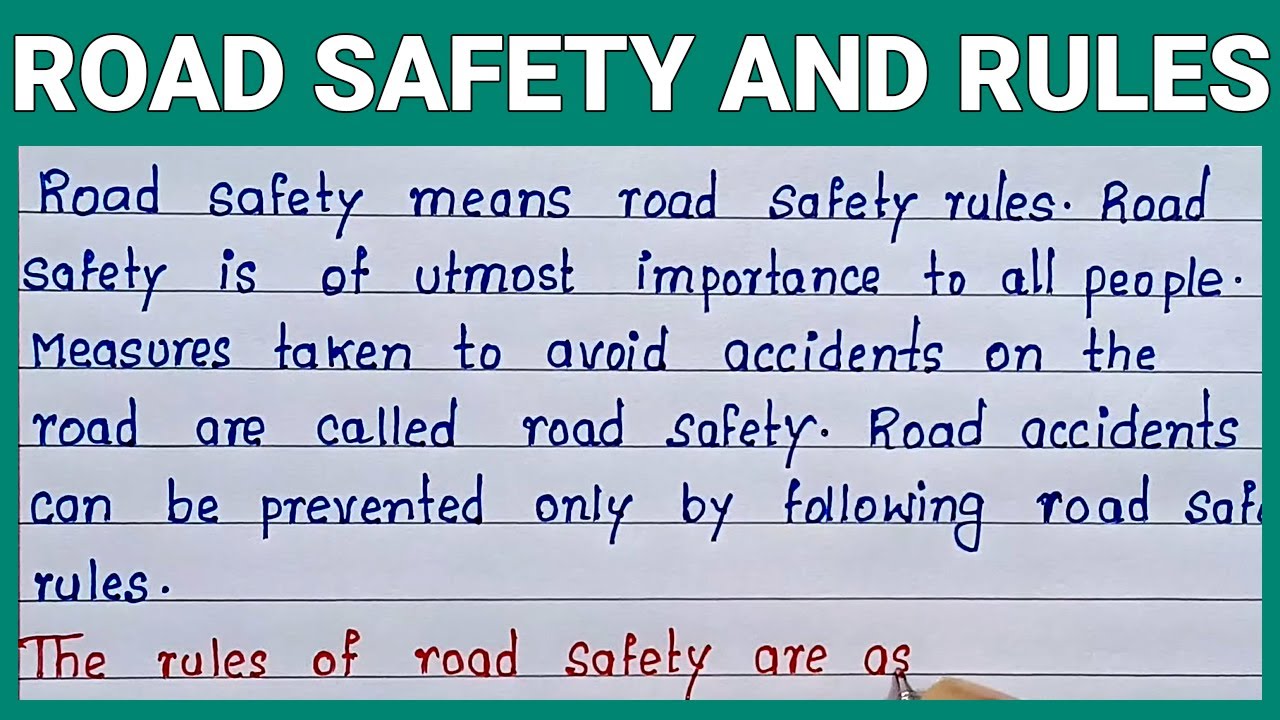 Simple English Essay on Road Safety and Rules | Best English Essay on ...