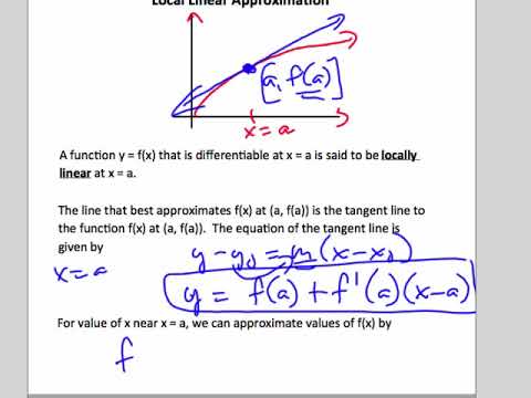 Local Linear Approximation - YouTube