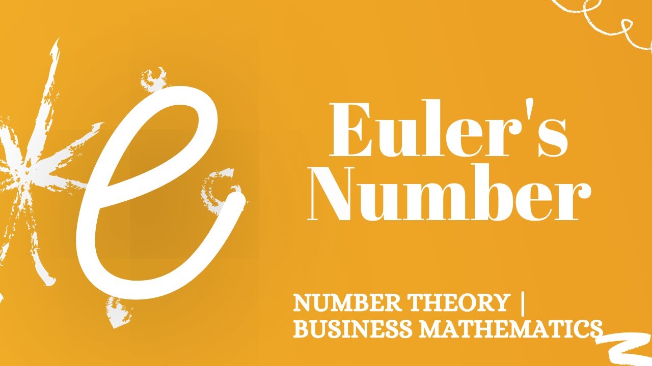 Euler's Number e - YouTube