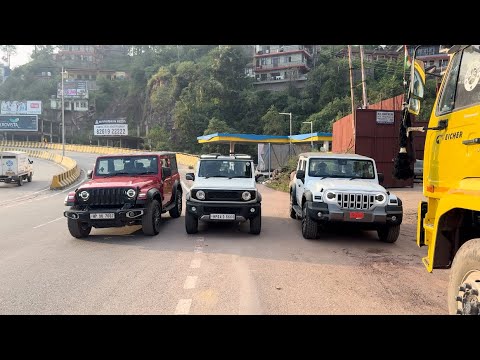 Thar Roxx Vs Jimny vs Thar 3 Door | Side By Side Review 😍 #jimny # ...