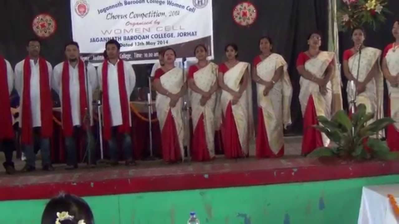DCB Girls' College's Chorus Team - Performing Moment in All Jorhat ...