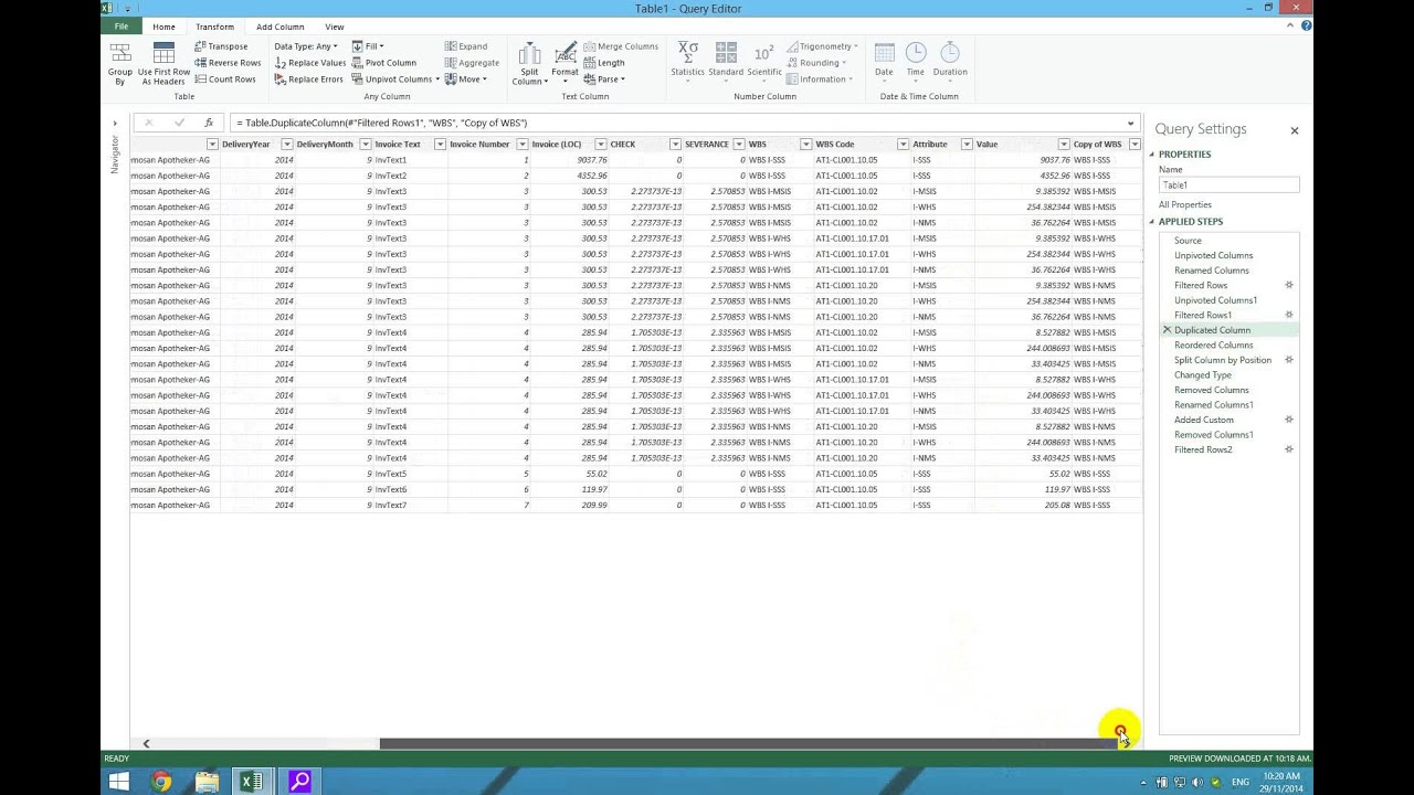 Power Query Unpivot Youtube