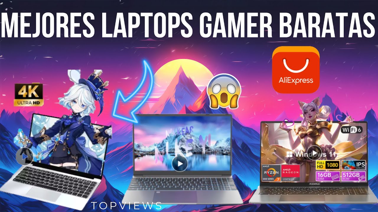 🚀 ¡Las 3 Mejores LAPTOPS GAMER BARATAS de Aliexpress en 2026! 😱🛸 - YouTube