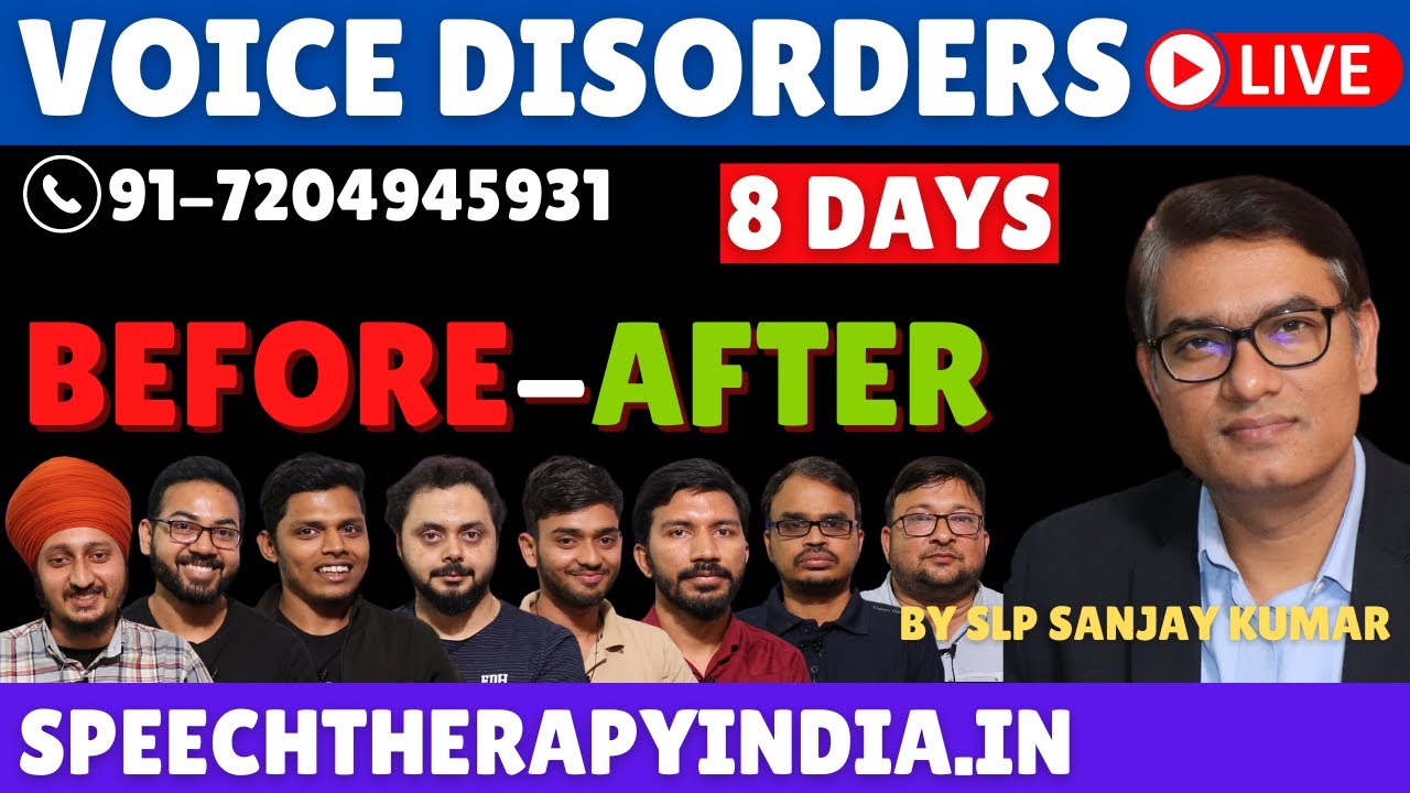 Live Post Voice Therapy | Puberphonia | Vocal Cord Paralysis ...