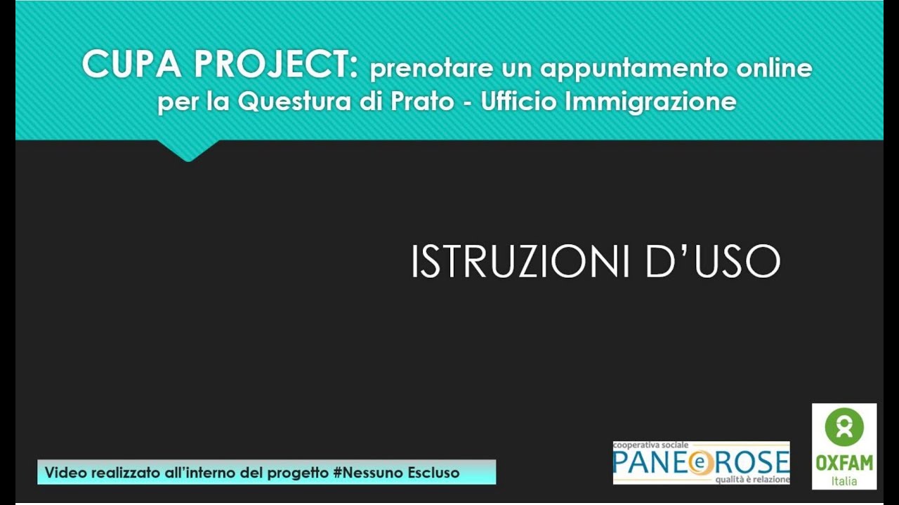 Cupa project - istruzioni d'uso - YouTube