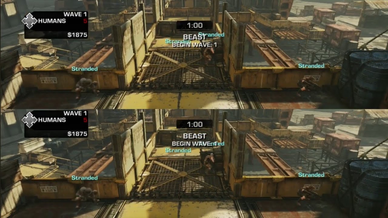 Gears of War 3 - Beast Split Screen / Gameplay Xbox 360 - YouTube