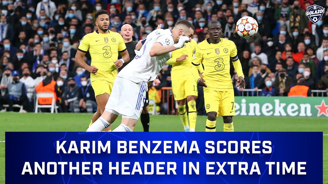 Karim Benzema Scores Clinical Header in Extra Time | Real Madrid vs ...