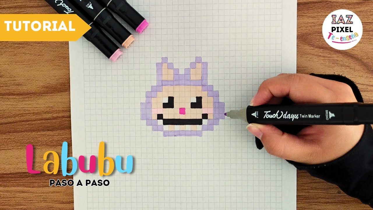 Como pintar a LABUBU en PIXEL ART – Tutorial paso a paso #labubu - YouTube