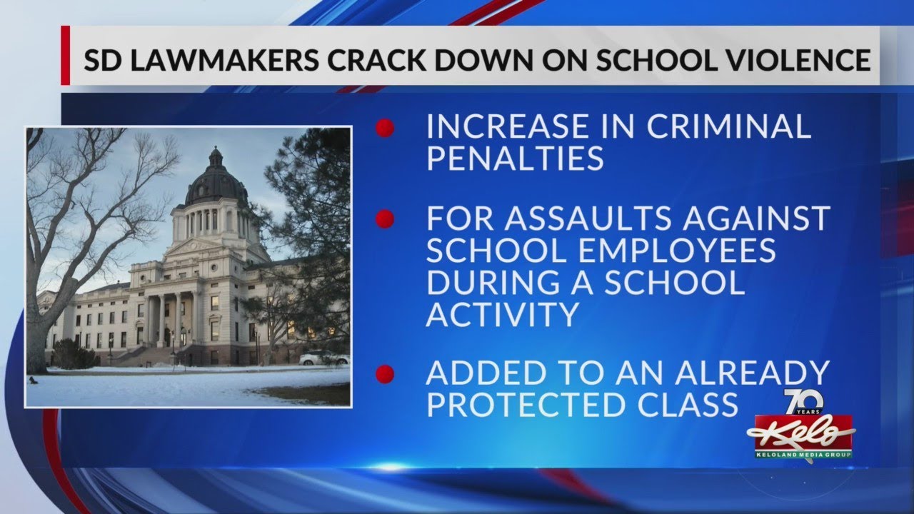 SD lawmakers crack down on school violence - YouTube