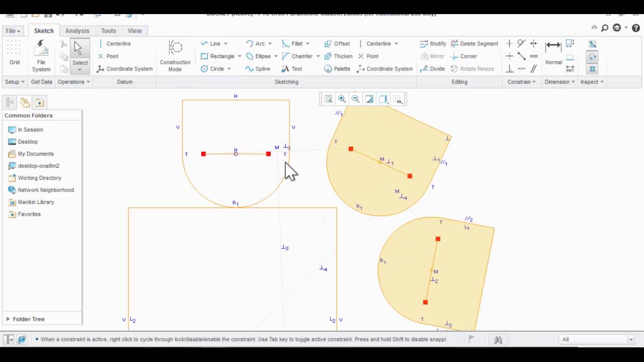 Part1: Graphical Method for 4 Bar Mechanism and Dyad Construction - YouTube