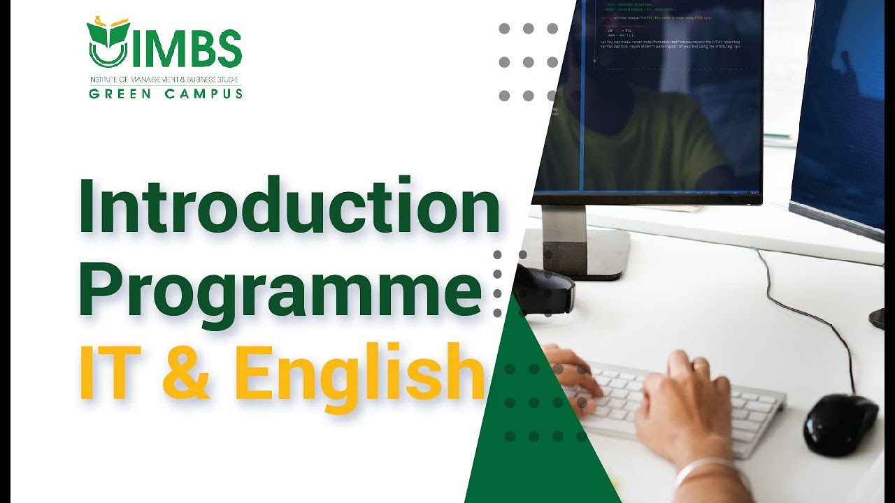 Induction Programme - Information Technology & English - YouTube